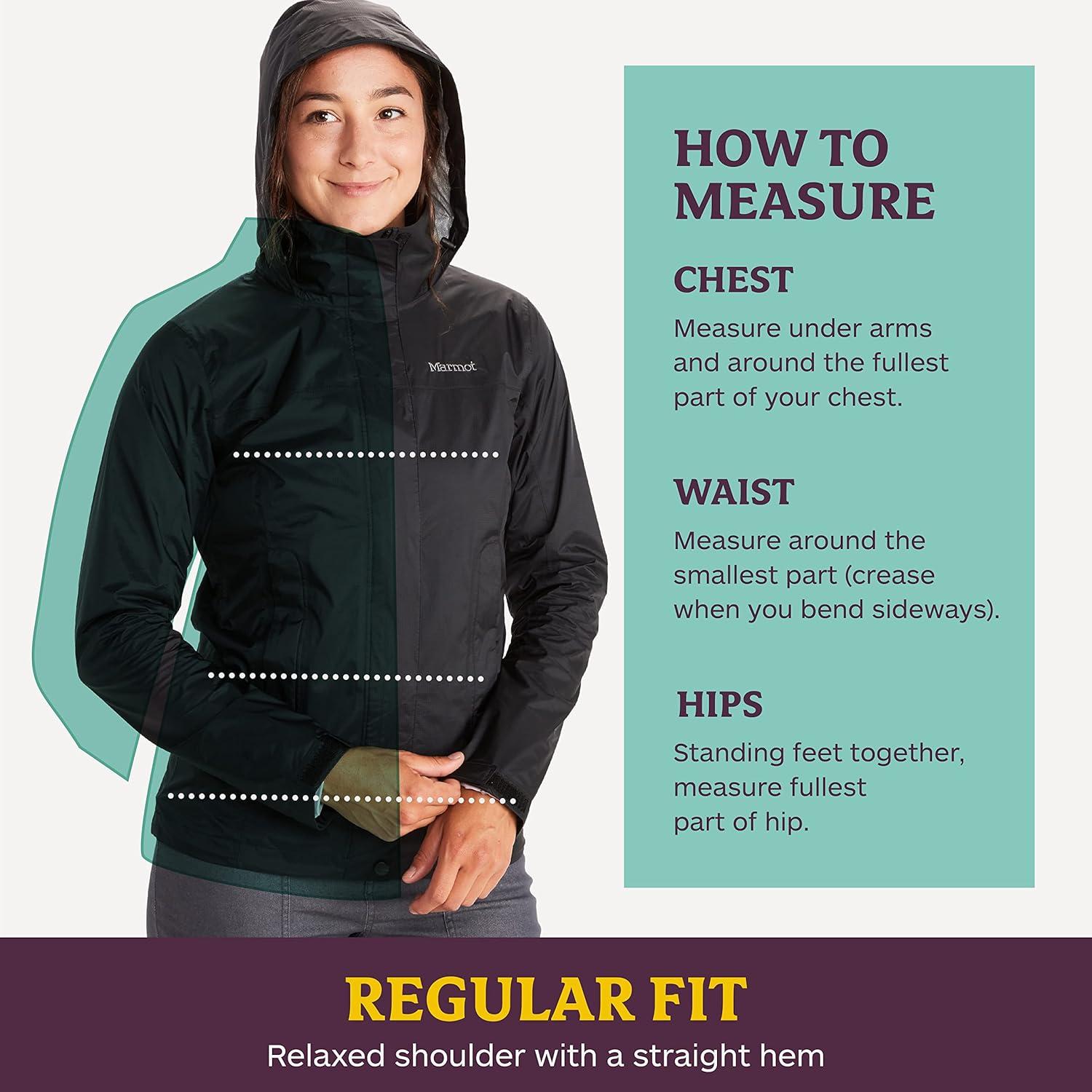 Marmot womens Women’s Precip Eco Waterproof Rain Jacket(Scotch) - Marmot
